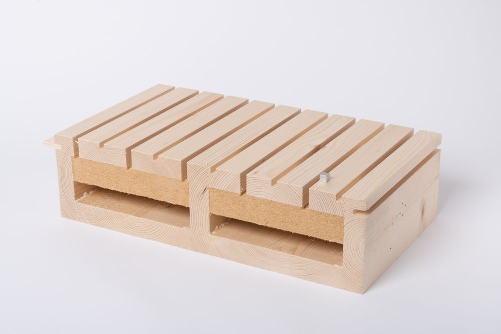Hohlkastenelemente aus Holz | Material-Archiv